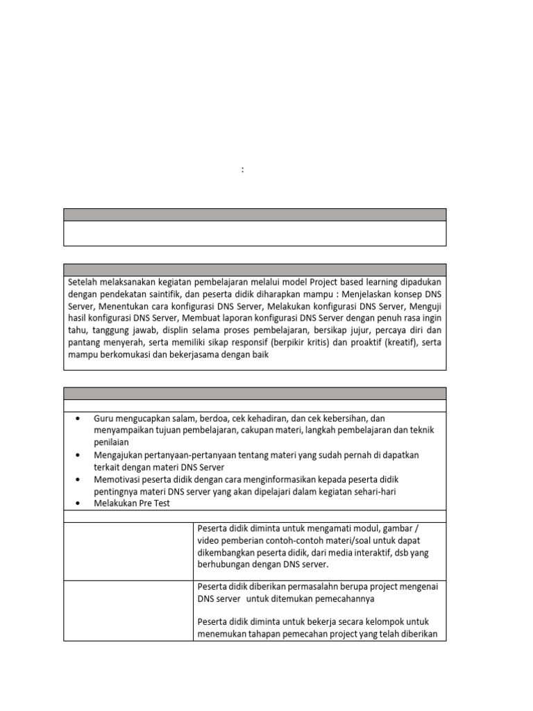 MODUL AJAR - DNS Server | PDF
