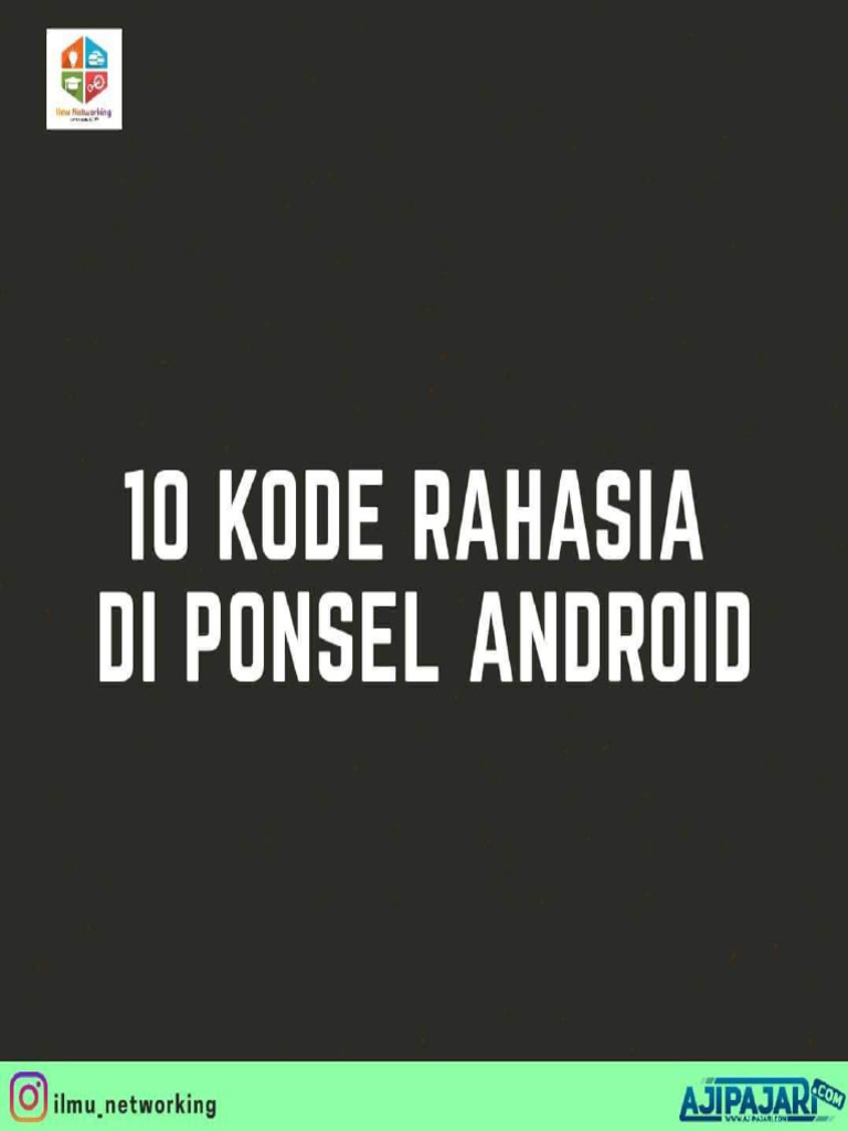 10 Kode Rahasia Ponsel Android | PDF