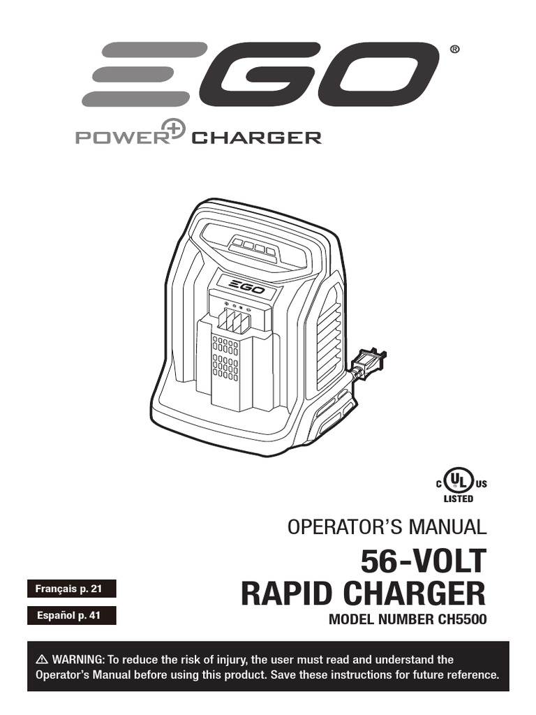 EGO Charger Manual | PDF