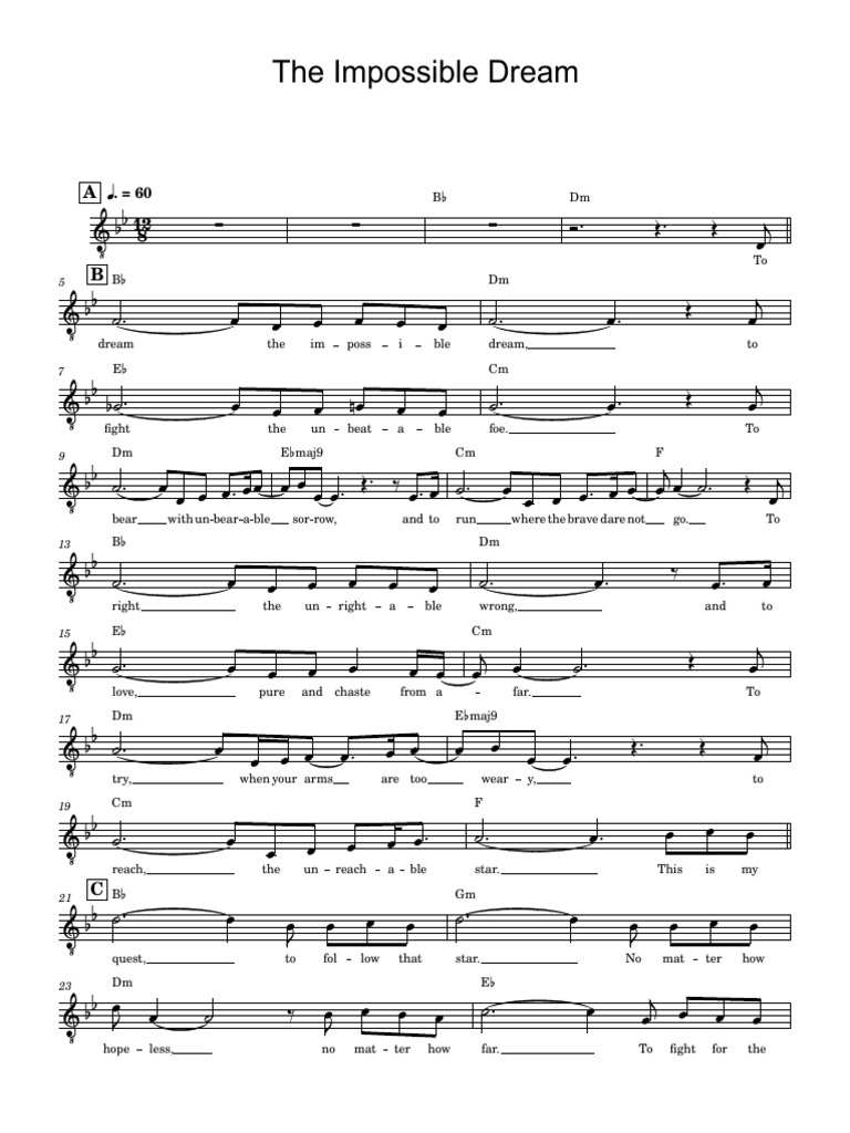 The Impossible Dream | PDF