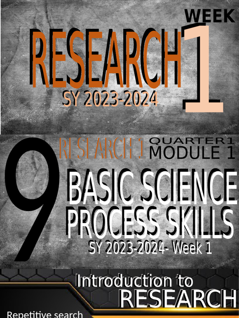 q1m1 Basic Process Skills | PDF