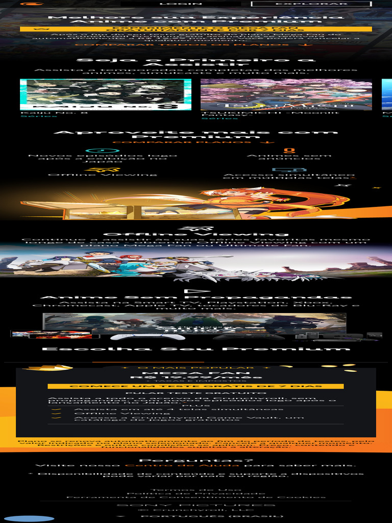 Experimente o Premium Gratuitamente - Crunchyroll | PDF