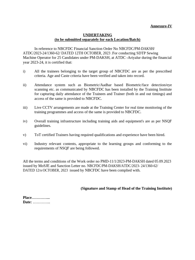 Annexure IV | PDF