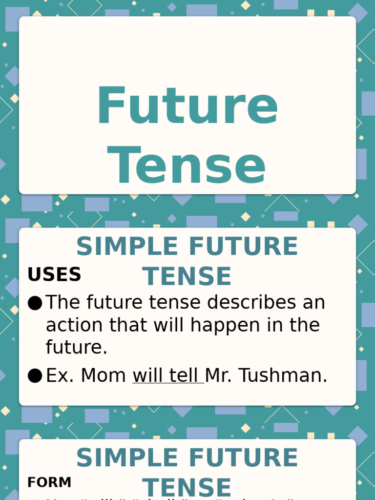 Future Tense | PDF