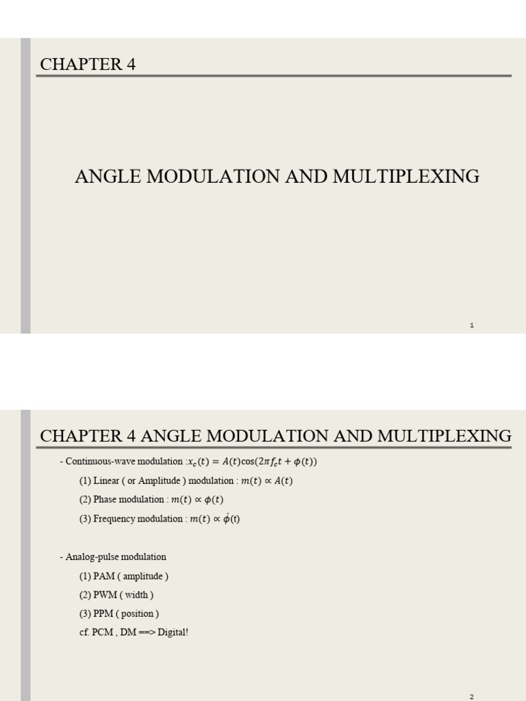 통신강의노트 CH4 | PDF