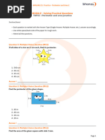 Grade 5 Math: Perimeter, Area, Volume Worksheet | PDF