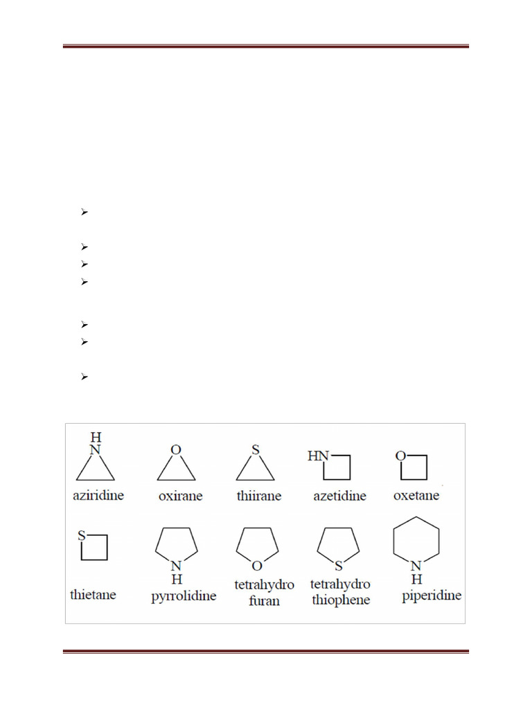 Unit - III Heterocyclic Compounds | PDF