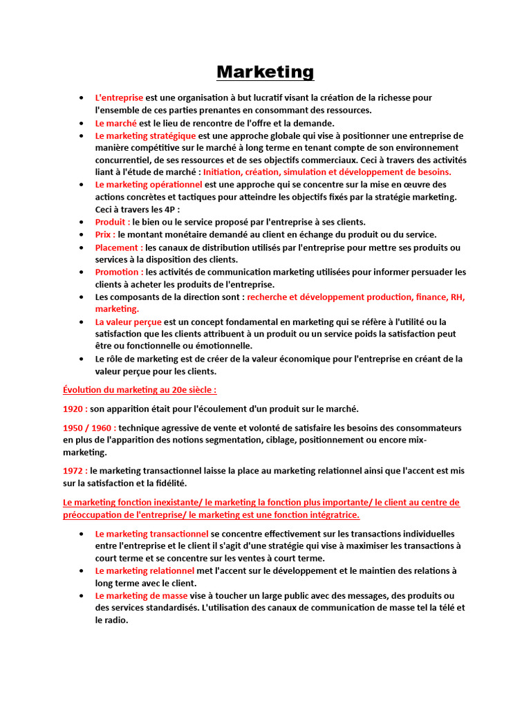 Marketing - Hicham Abdennour EL IDRISSI | PDF