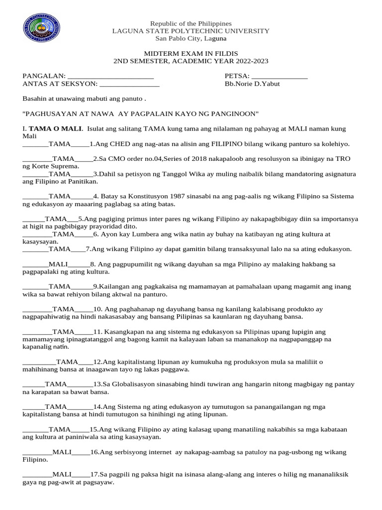 KEY TO CORRECTION | PDF