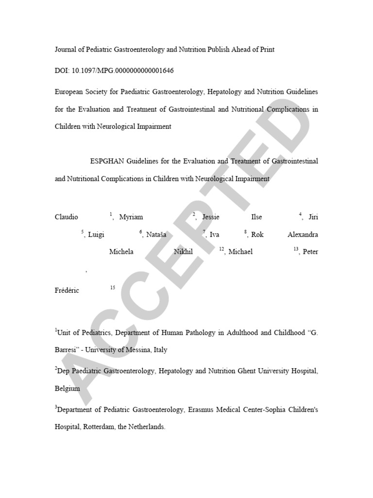 3 MC 1 Pajon M Espghan Guidelines For The Evaluation and Treatment of ...