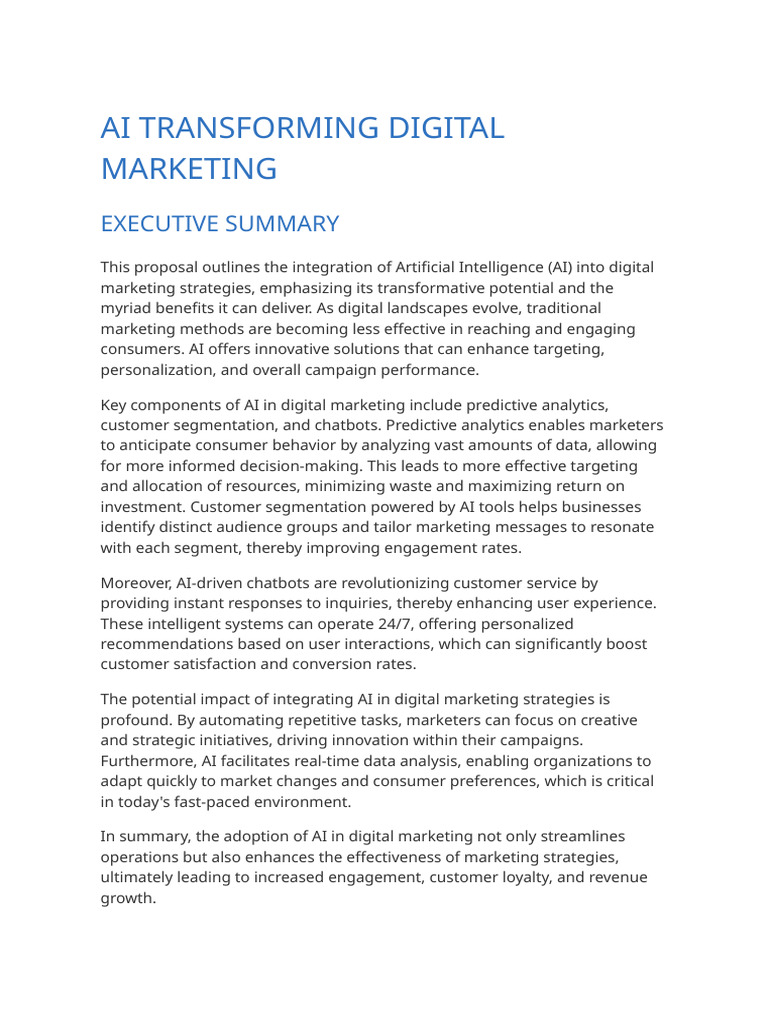 Ai Transforming Digital Marketing Pdf