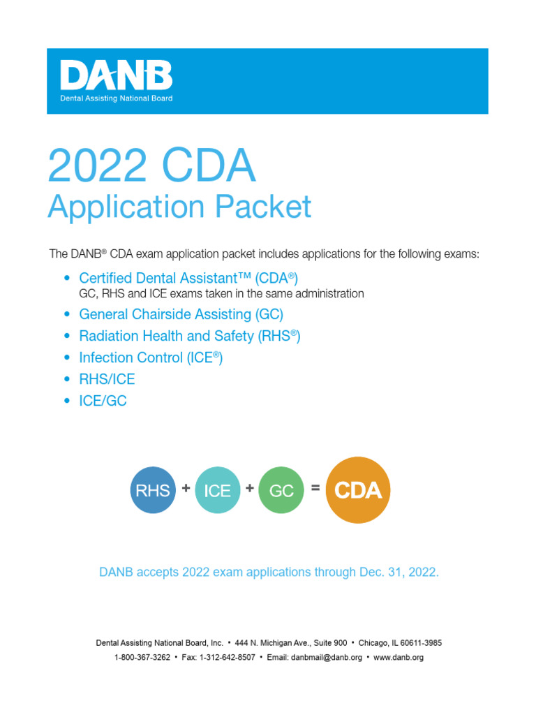 Cda Application Packet | PDF
