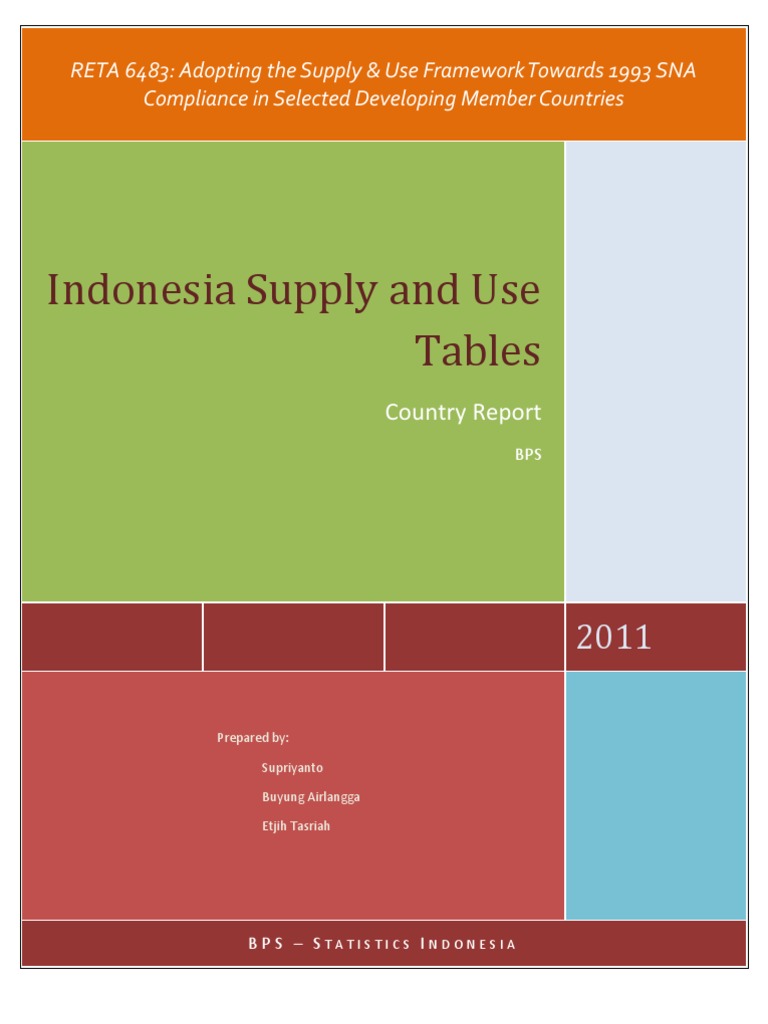 2008 Indonesia SUT (Report) | PDF | National Accounts | Capital Formation