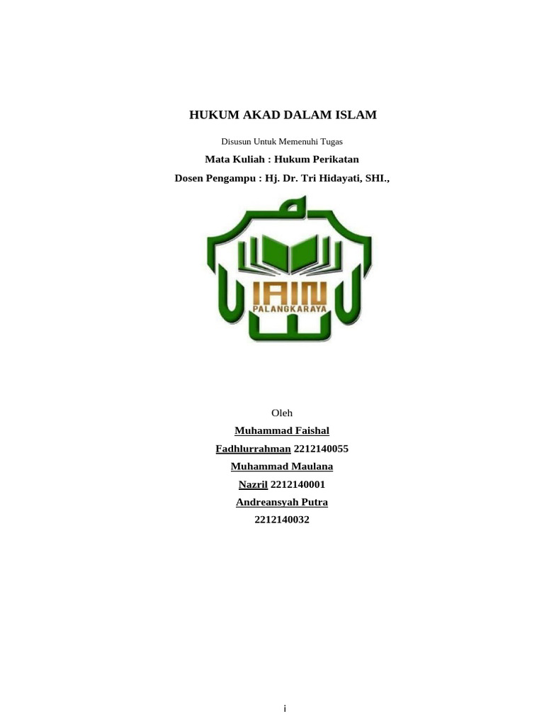 Revisi Makalah Perikatan Akad Dalam Islam Kel 7 | PDF