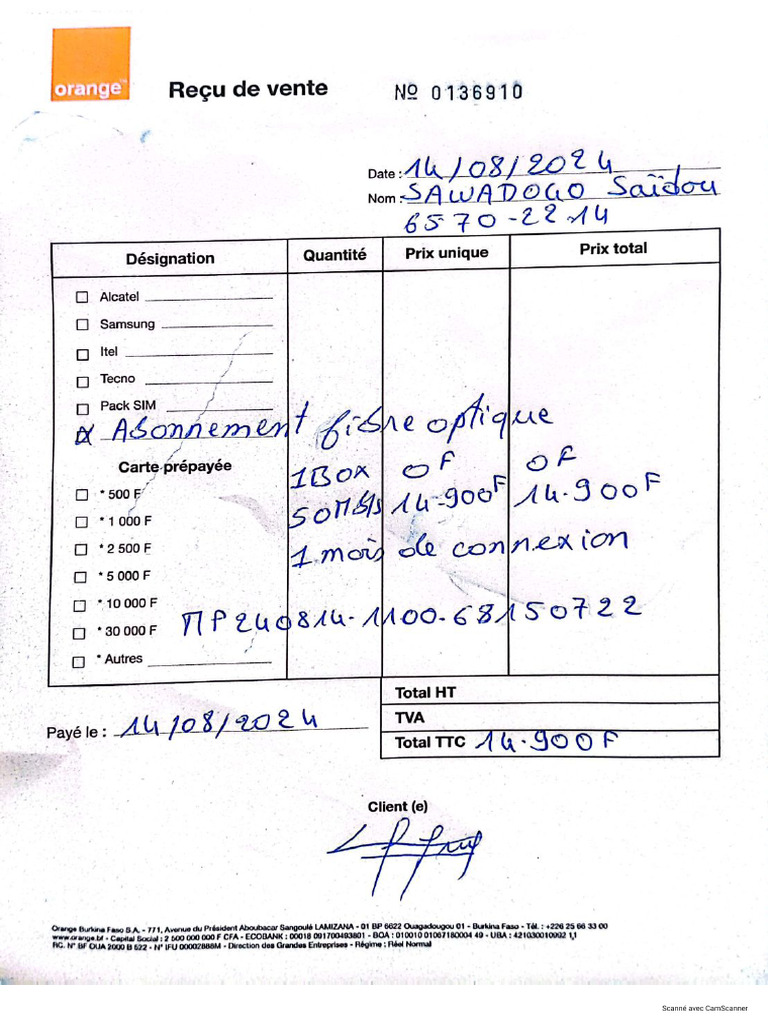 Sawadogo Saïdou 65702214-1 | PDF