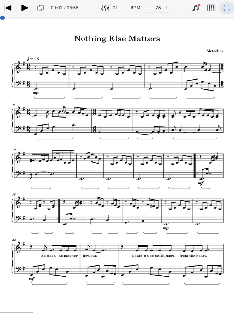 Notthing Else Matters - PDF | PDF