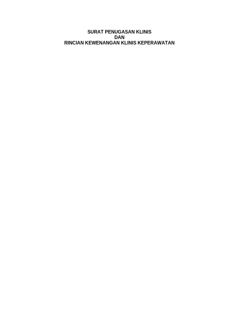 SK Dan RKK Perawat Wahyuni | PDF