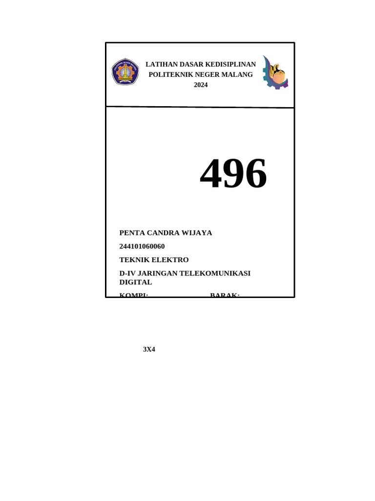 Id Card LDK Tahun 2024. | PDF