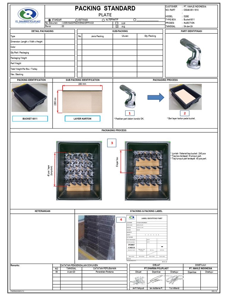 16) Packing & Labelling Standard - Plate | PDF | Freight Transport
