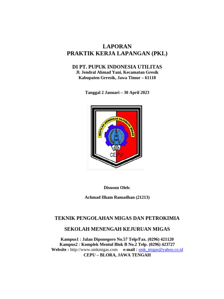 Laporan PKL (Ilham) | PDF