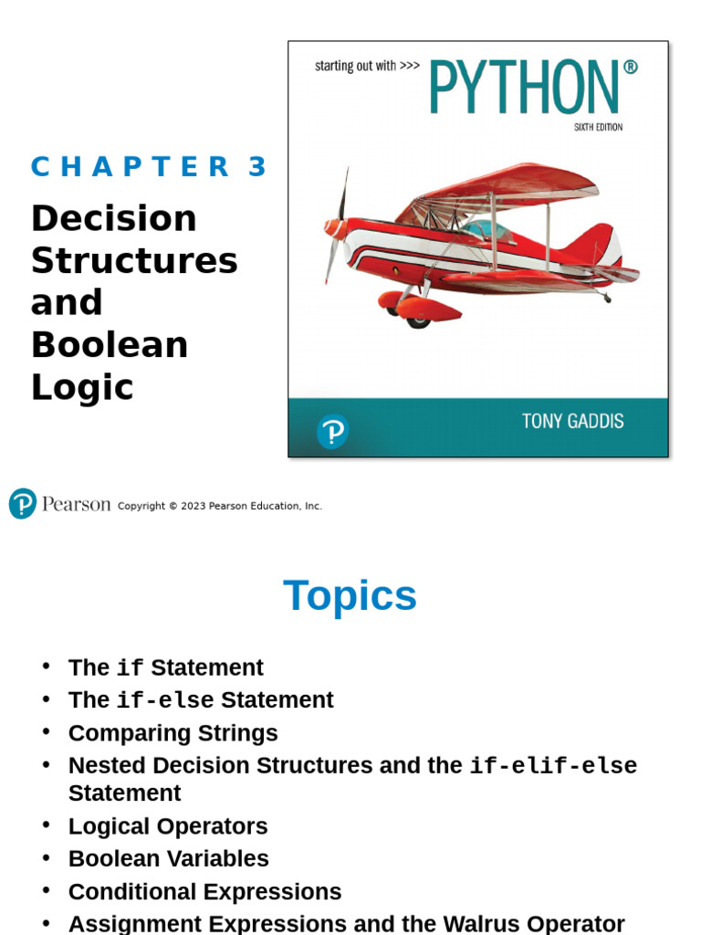 Gaddis Python 6e Chapter 03 | PDF