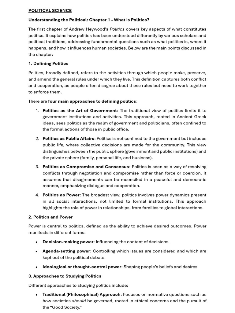 POLITICAL SCIENCE | PDF