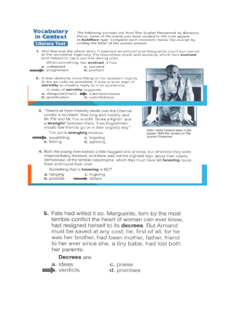 Vocabulary Unit 1 AK | PDF