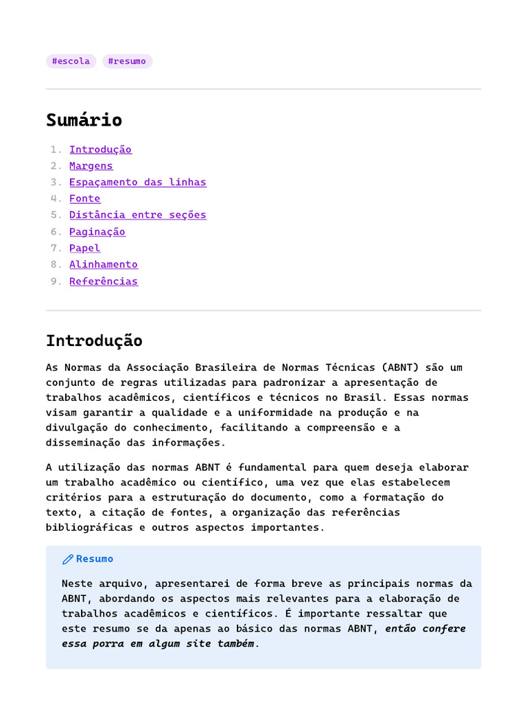 Formatação Abnt Pdf
