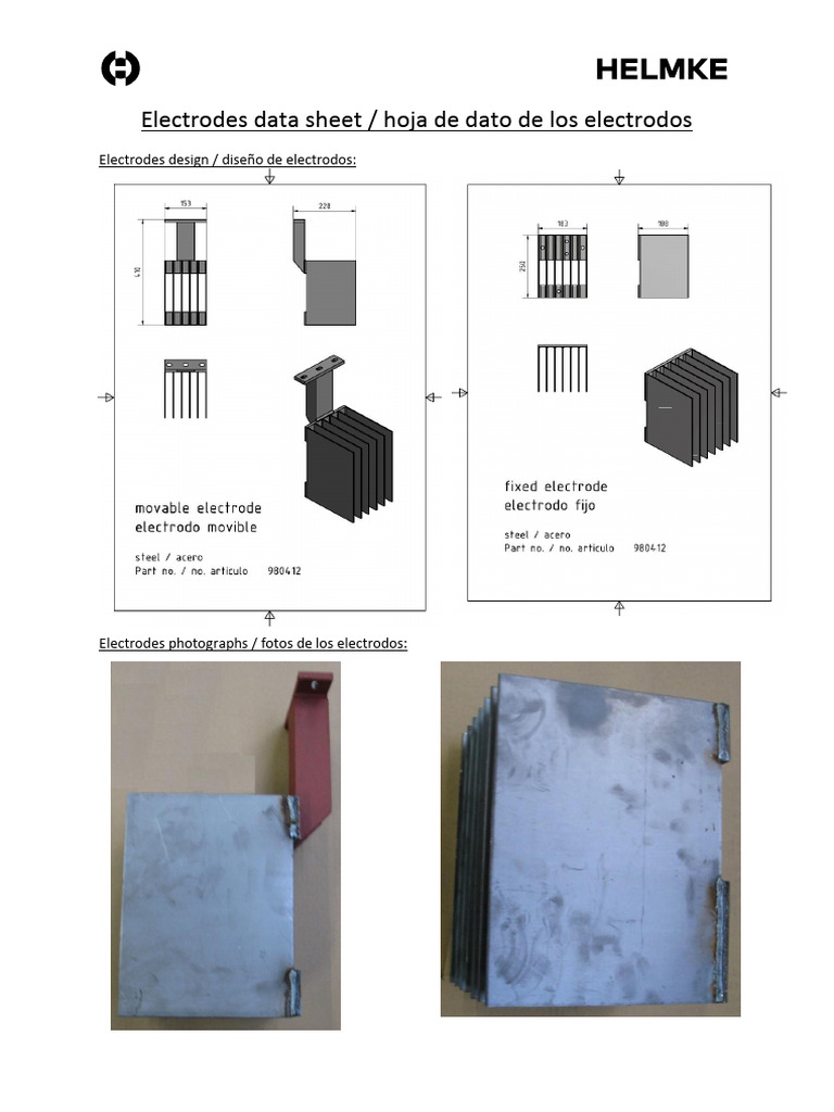 Electrodes Datasheet | PDF