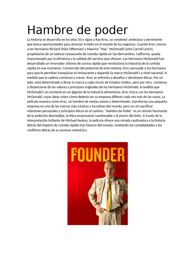 Hambre de Poder | PDF