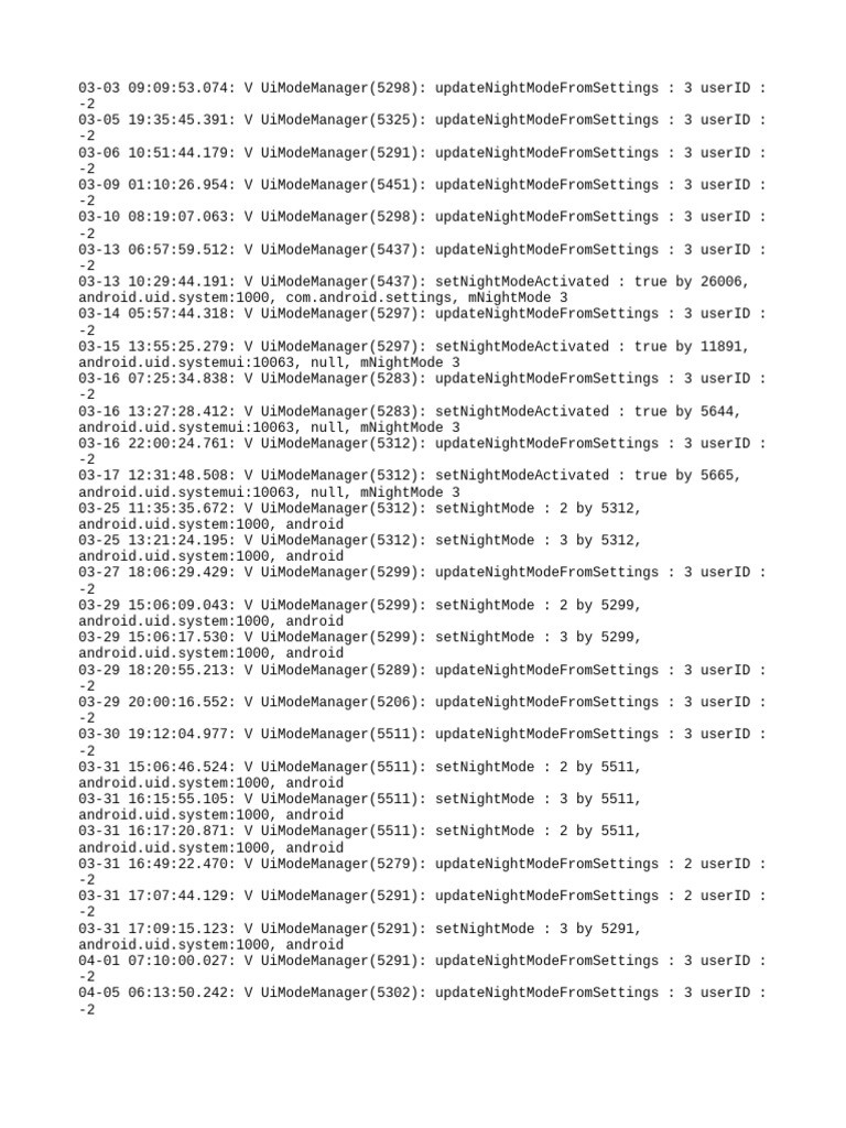 Dark Mode Log1 | PDF