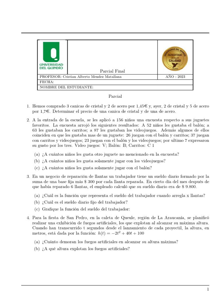 Parcial Final UQ 2 | PDF