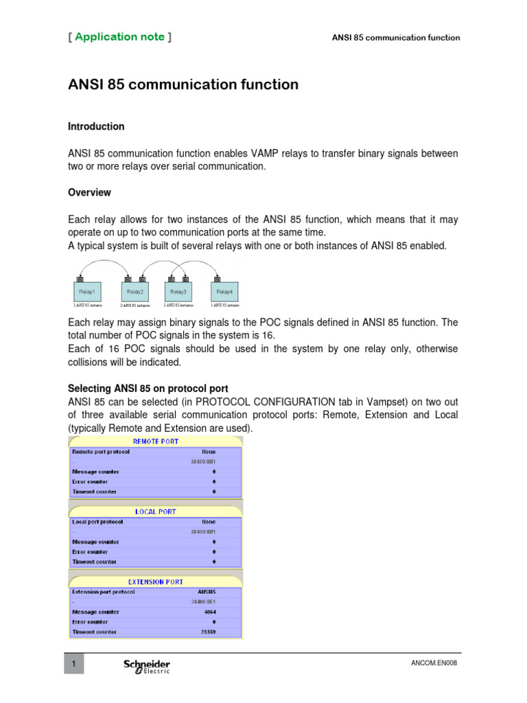Ancom - En008 Ansi 85 | PDF