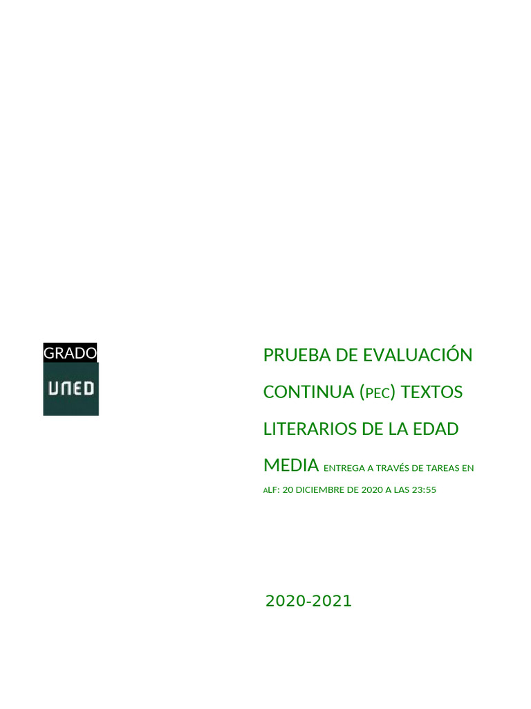 Pec 2020 21 | PDF | Bibliografía | Estudios de idiomas extranjeros