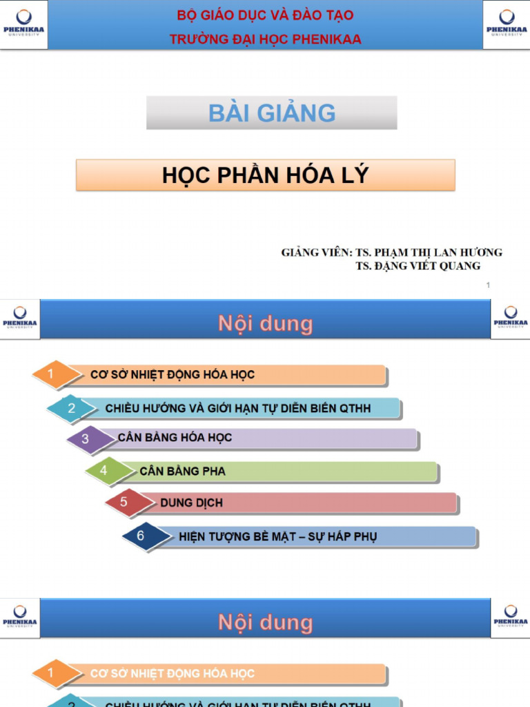 C2-bài giảng hóa lý - Canvas-p | PDF