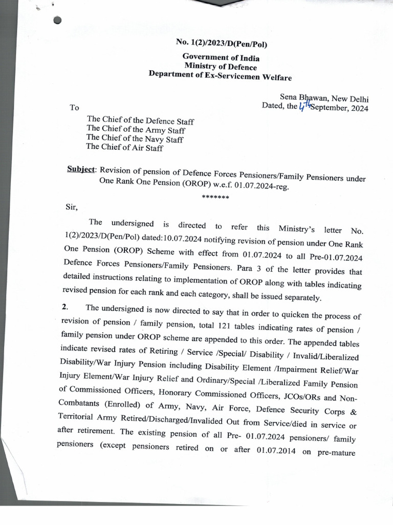 OROP 04.09.2024 Document - 0 | PDF