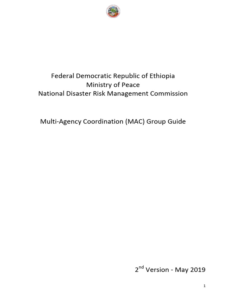 MAC Group Coordination Guide | PDF | Incident Command System | Computers
