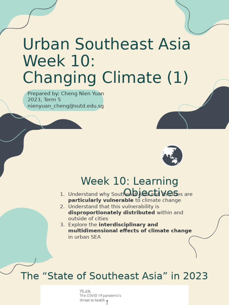 Week 10 - Changing Climate (Part 1) | PDF