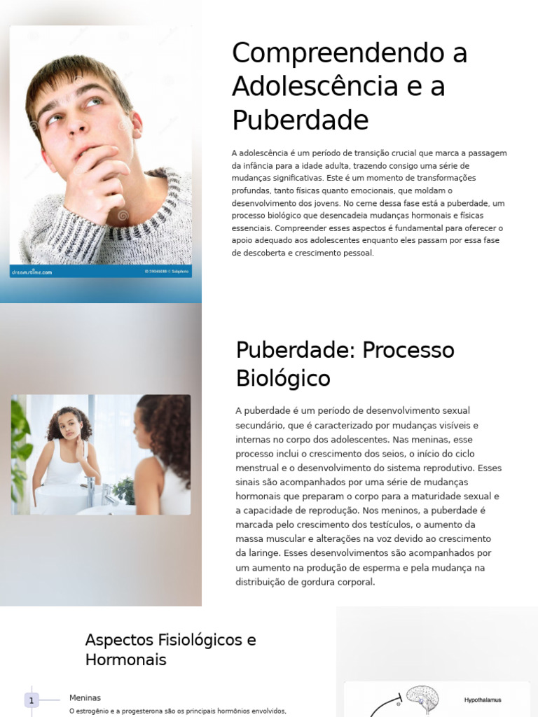 Compreendendo A Adolescencia e A Puberdade | PDF