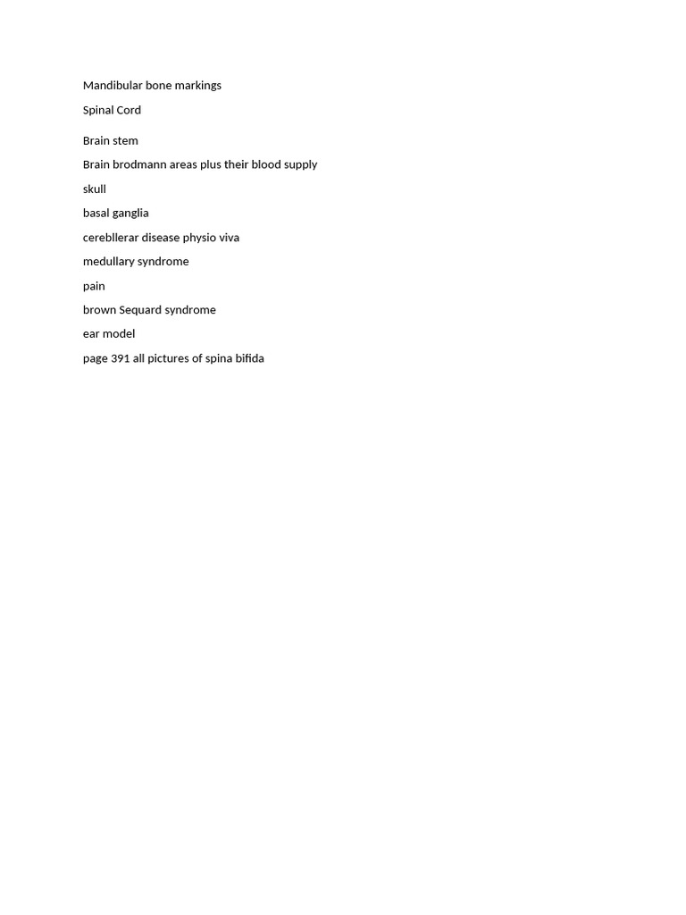 Mandibular Bone Markings | PDF