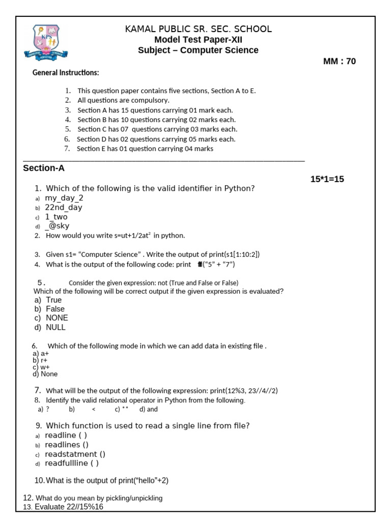 XII-CS | PDF