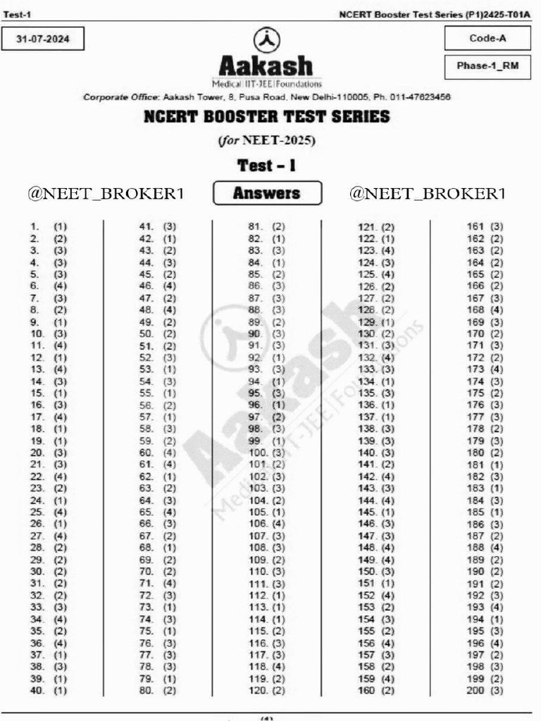 NBTS-01 - A - Sol (RM-2025) | PDF