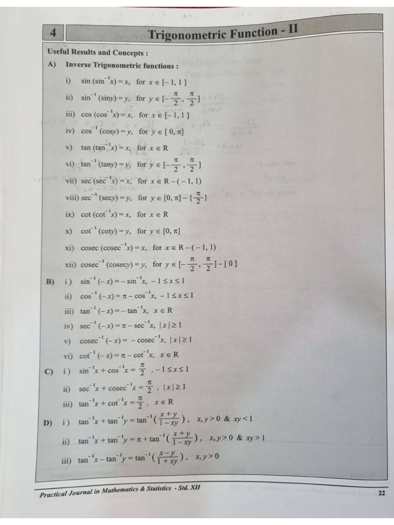 Trigonometric Function 2 | PDF
