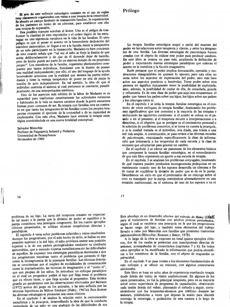 Terapia Familiar Estrategica Cloe Madane | PDF