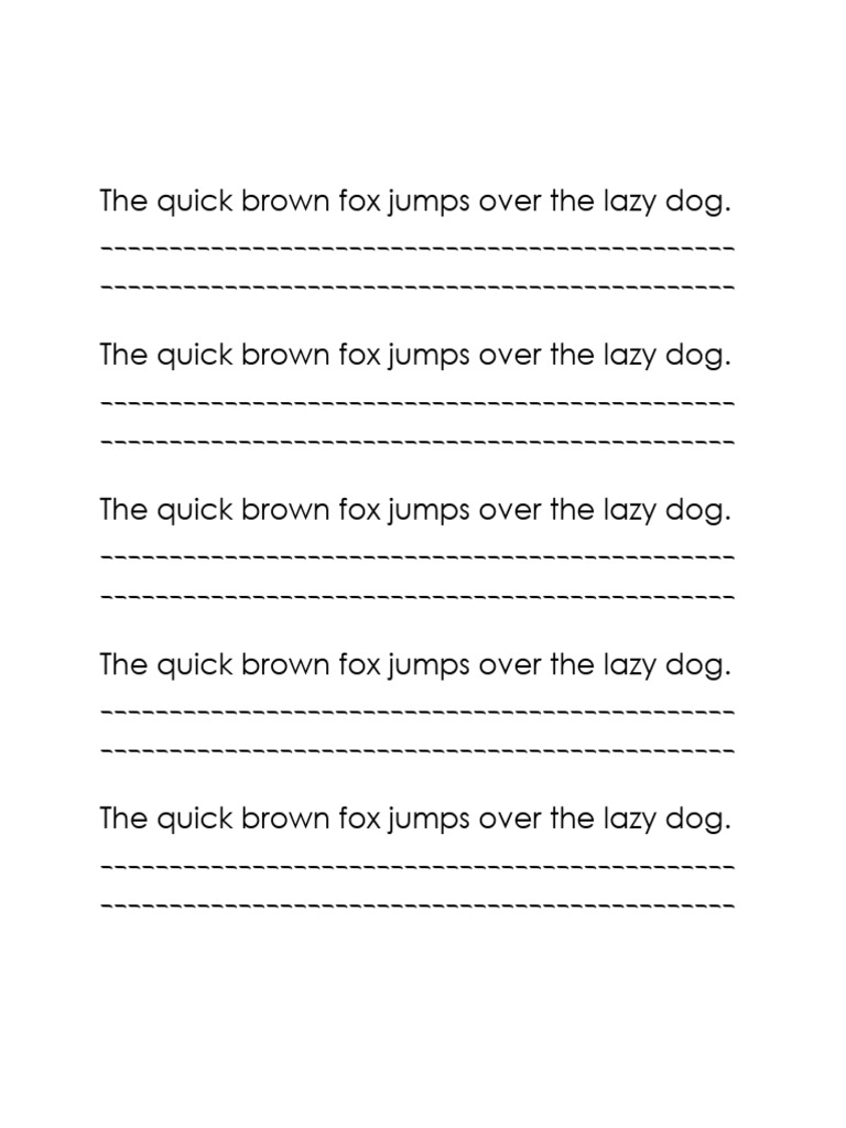 Penmanship Practice | PDF