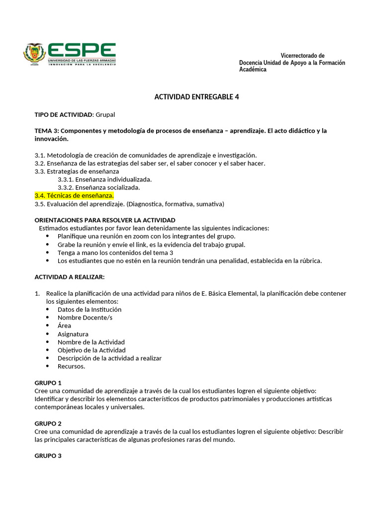 Actividad Entregable 4 | PDF