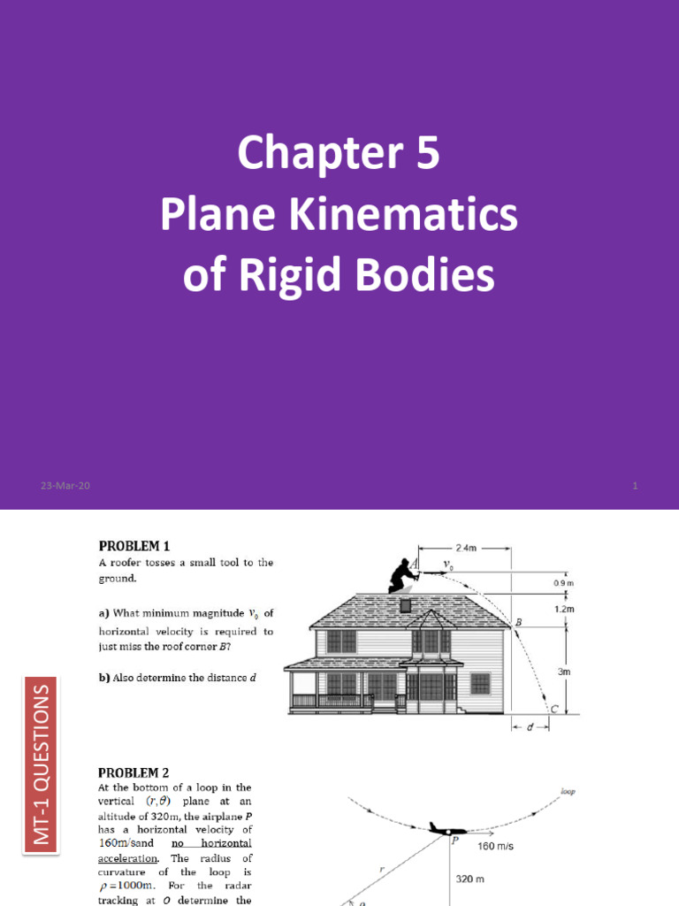 CH 5 - Kinematics of Rigid Bodies | PDF