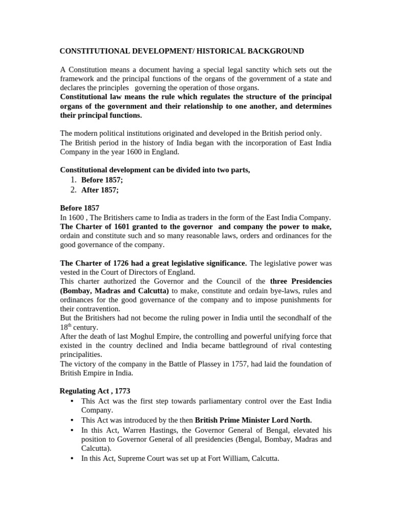 Constitutional Development | PDF