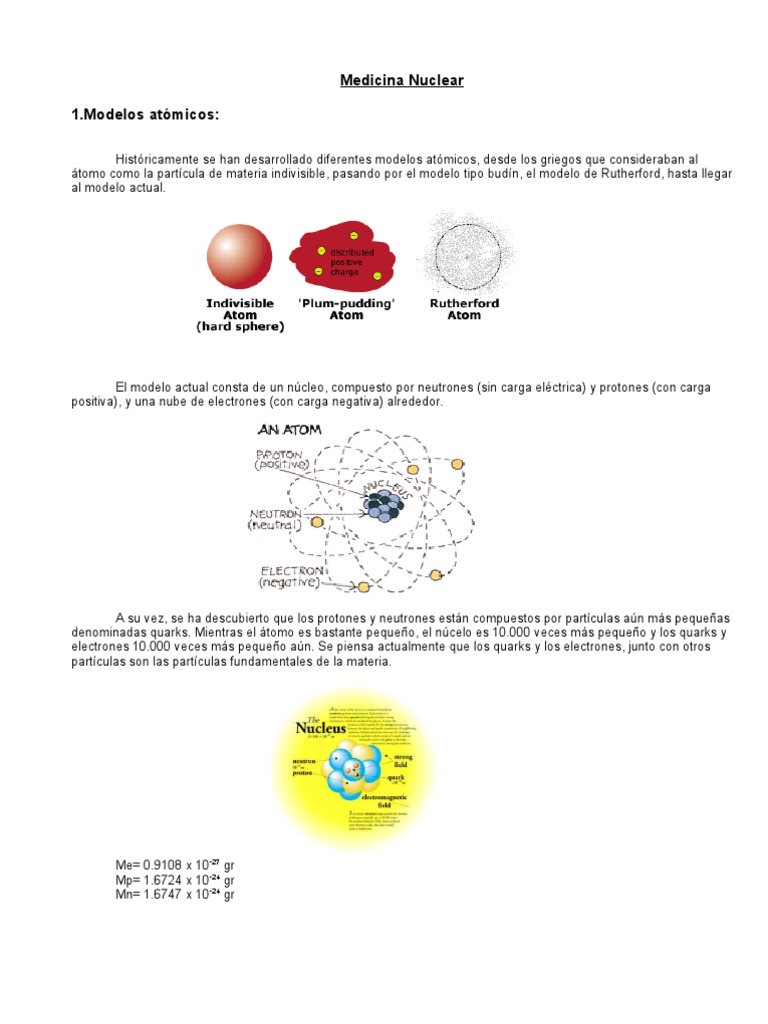 Fundamentos de Medicina Nuclear y Decaimiento Radiactivo | PDF ...