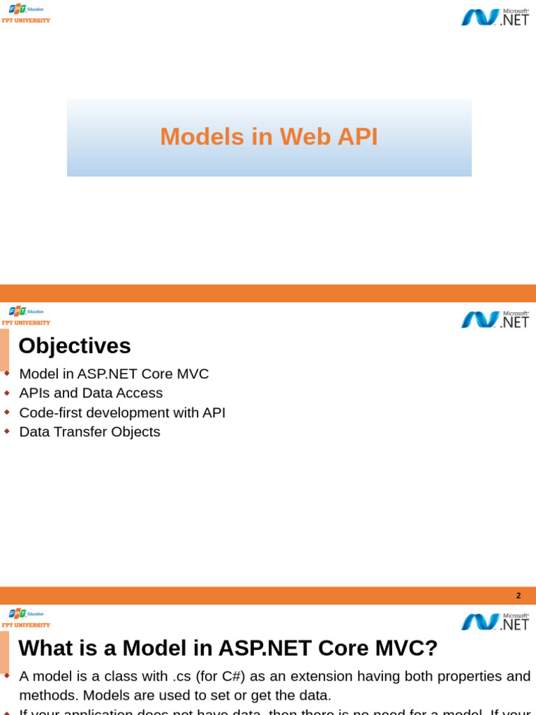 Slot 05-Models in Web API | PDF